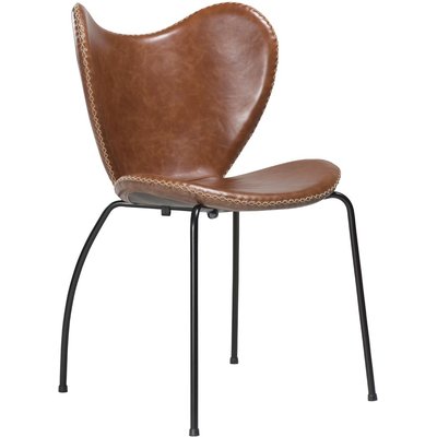 Butterfly stol - Ljusbrun läder / svart - 4195 kr - Klädda & stoppade ...