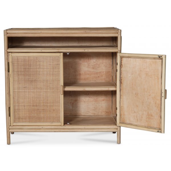 Stockholm kast rotan naturel + Meubelpoten - Kasten - Trendrum.nl