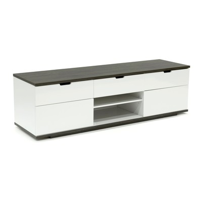 Bari TV-bänk vit/svart - 2595 kr - Tv-bänkar - Trendrum.se