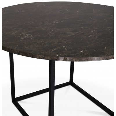 Sintorp runt matbord Ø115 cm - Brun marmor (Exklusivt laminat) - 4195 ...