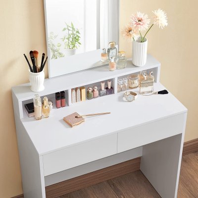 Esra sminkbord 80 x 40 cm - Vit - 1690 kr - Sminkbord - Trendrum.se