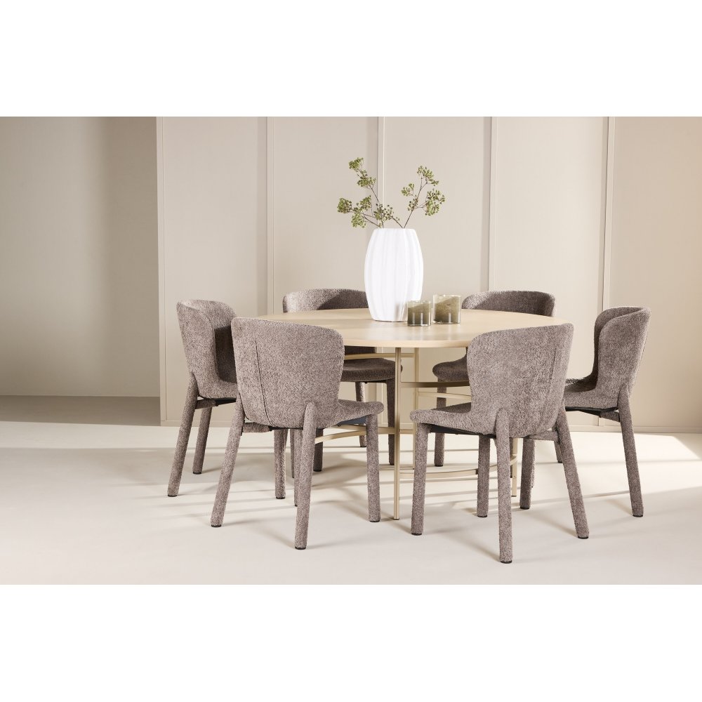 Matbord Copenhagen med 6 st Astoria stolar - Beige/whitewash + 4.00 x ...